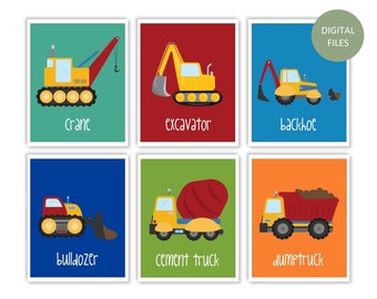 Construction poster | Etsy