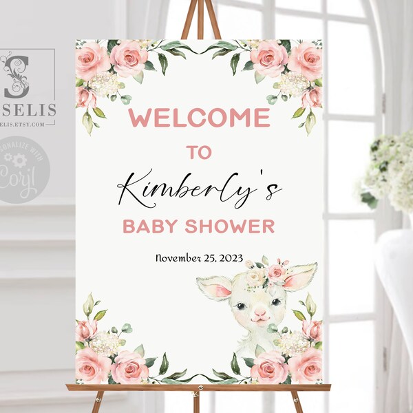 Baby Shower Lamb - Etsy