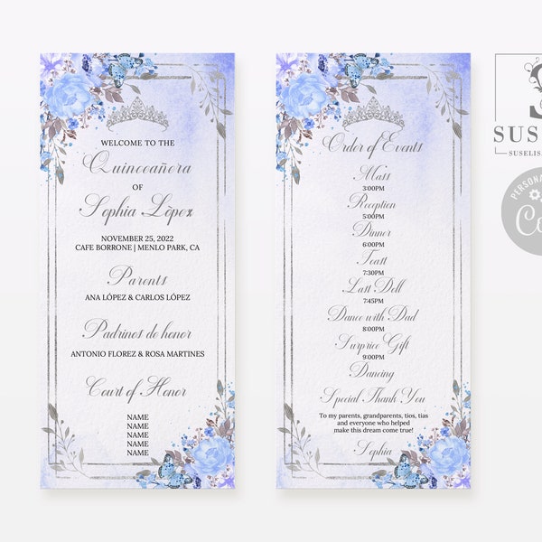 Sweet Sixteen Program - Etsy