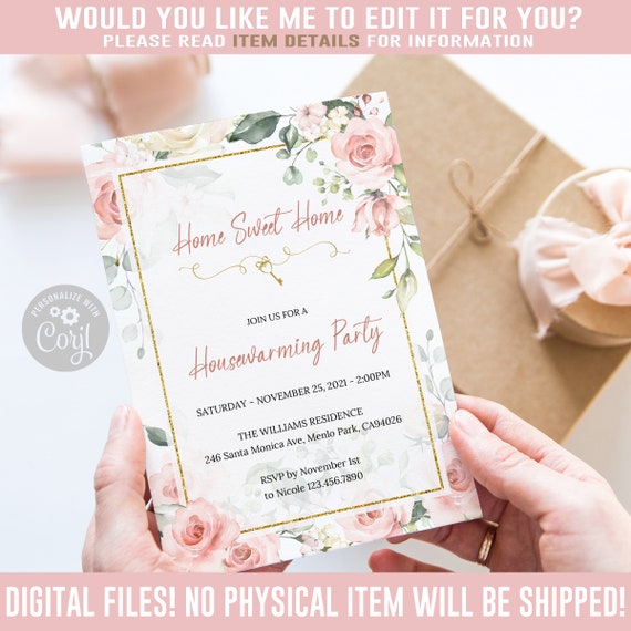 Pink House Warming Template Housewarming Invitation Templates Free