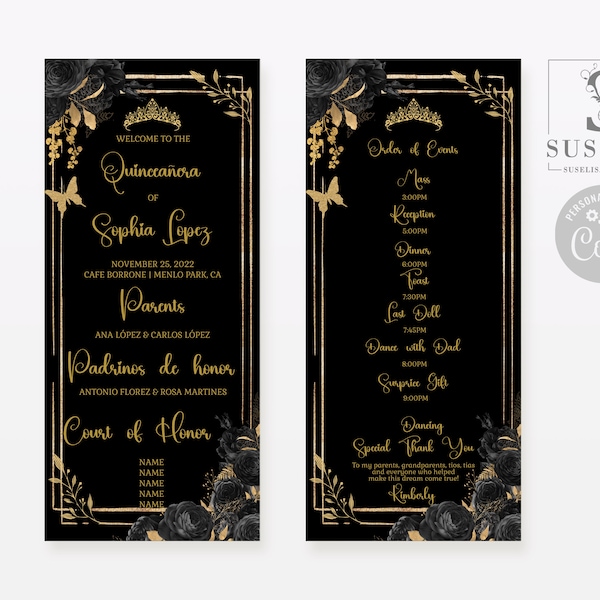 Sweet Sixteen Program - Etsy