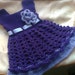 Purple Baby Dress Newborn First Outfit Take Me Home Dress Crochet Baby ...