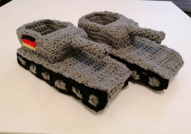 Tankschuhe Panzer Slippers German Flag Boyfriend Gift Man - Etsy