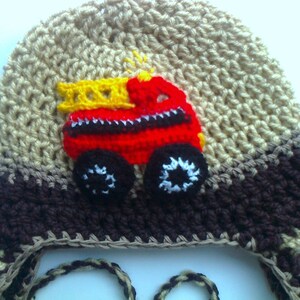 Fire Truck Hat, Fire Truck Beanie, Fire Engine Hat, Baby Boy Hat, Boy ...