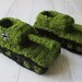 Crochet Tank Slippers Father Gift Valentines Gift Crochet Slippers Men ...