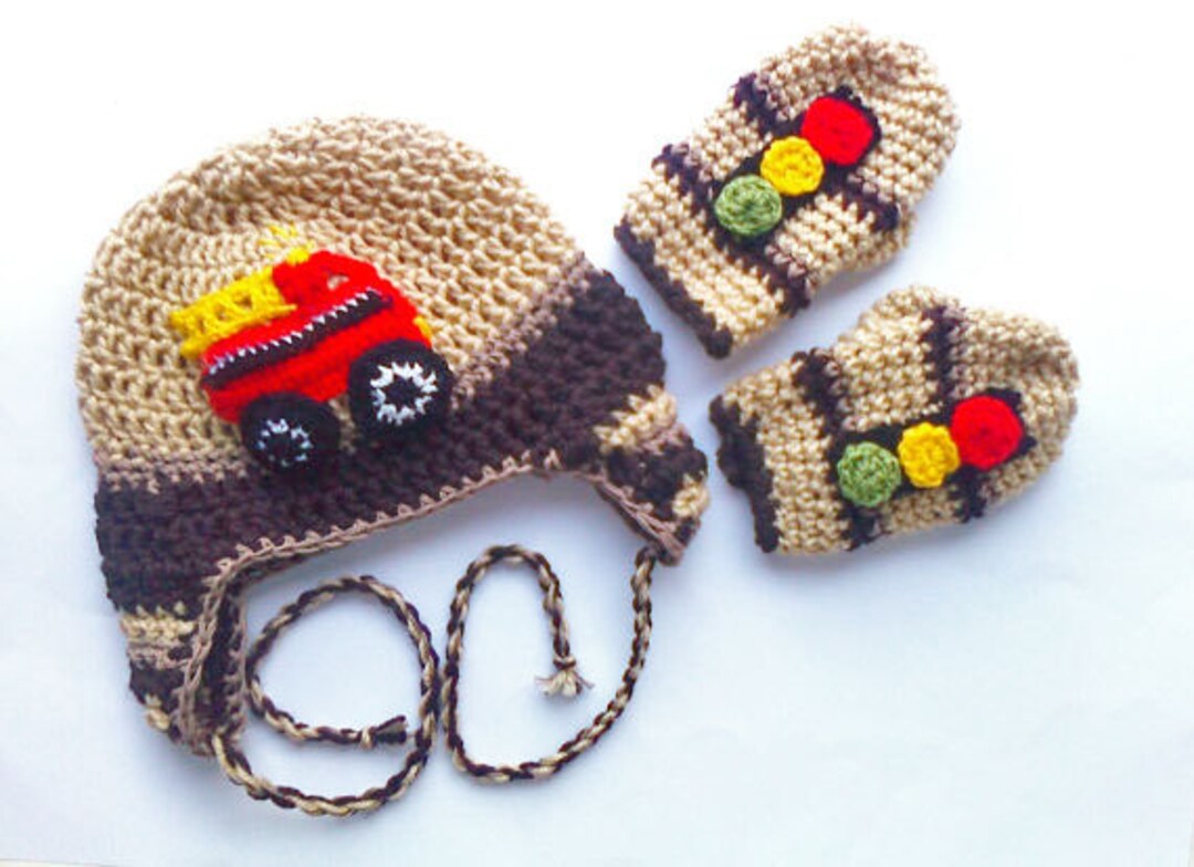 Fire Truck Hat, Fire Truck Beanie, Fire Engine Hat, Baby Boy Hat, Boy ...