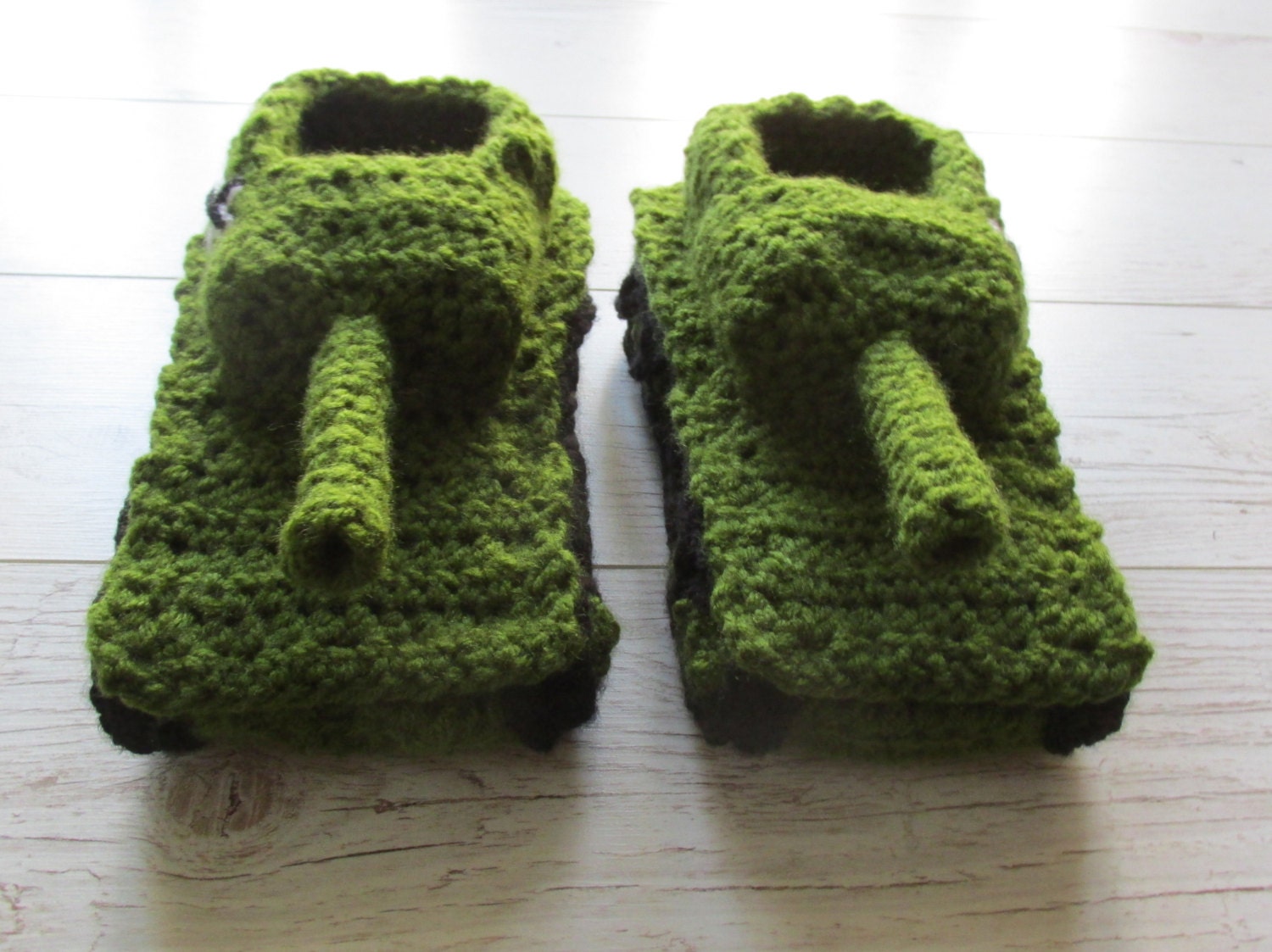 Crochet Tank Slippers Father Gift Valentines Gift Crochet - Etsy