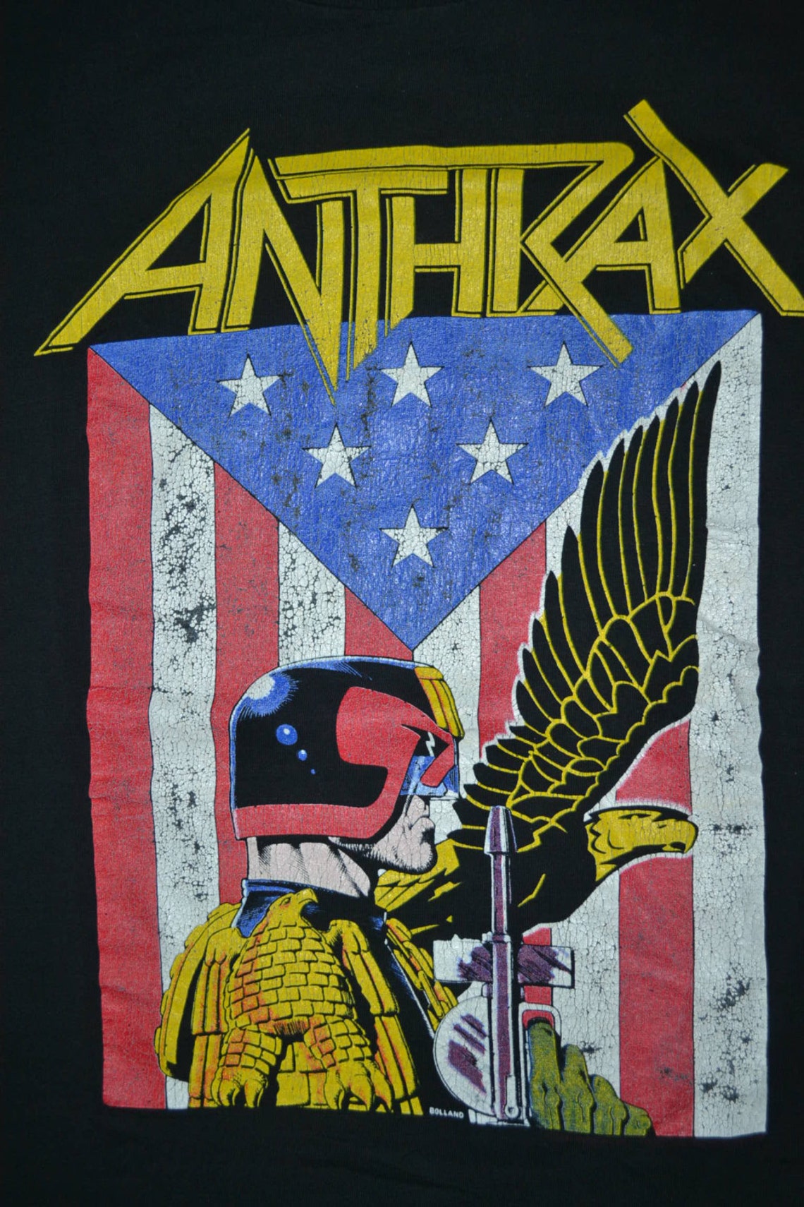 Vintage 80s ANTHRAX Judge Dredd We Are the Law Tour Concert Promo XL ...