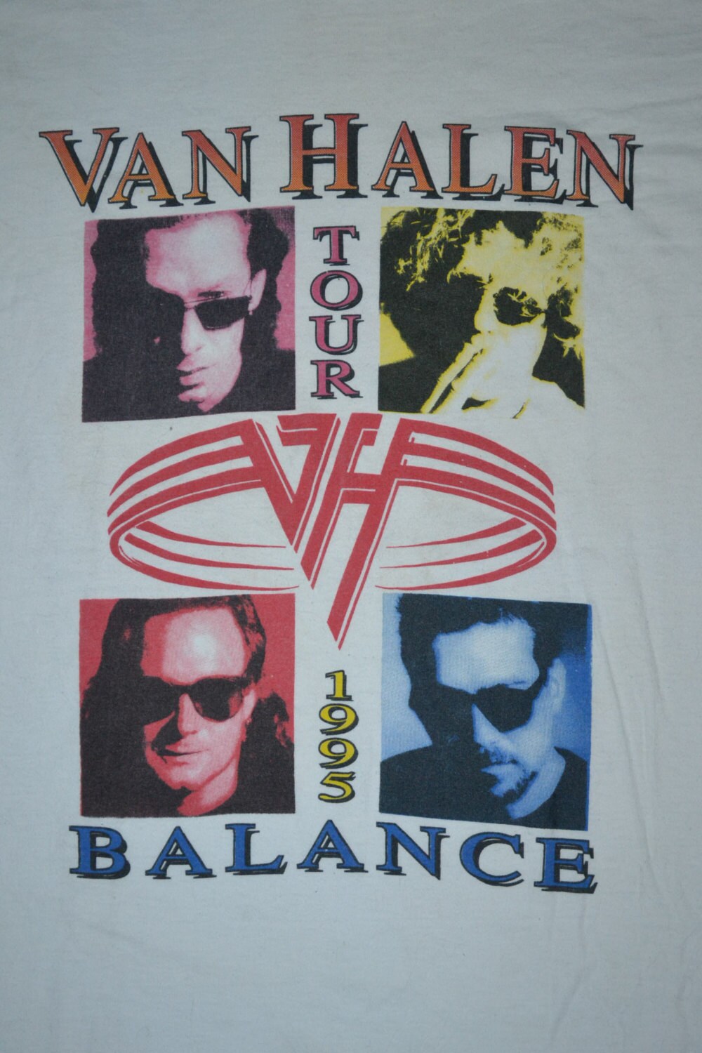 Vintage 1995 VAN HALEN Balance World Tour Concert Promo Rare 80s T ...