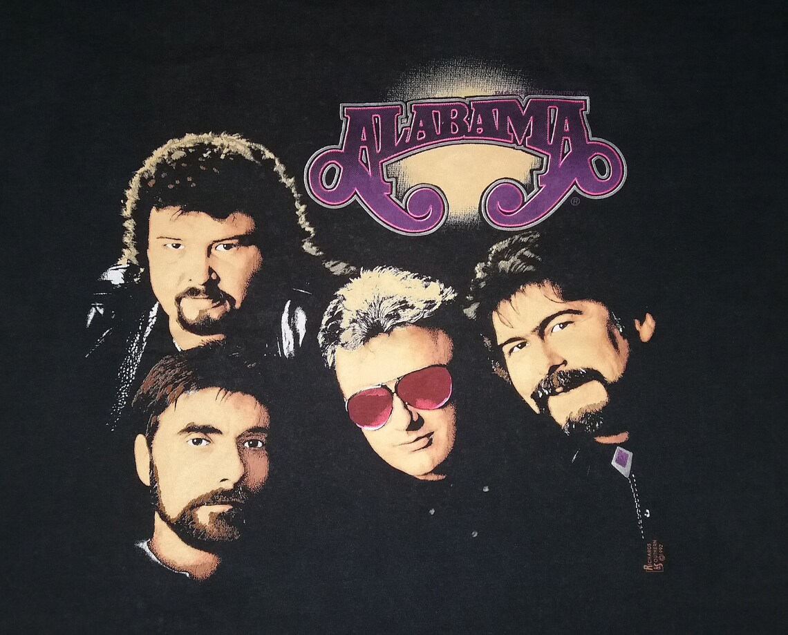 Vintage 1992 ALABAMA American Pride Tour Concert Promo Rare 80s 90s T ...