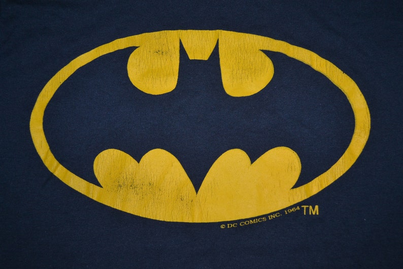 Vintage 80s BATMAN Dc Comics Logo 80s Marvel Joker Rare T-shirt - Etsy