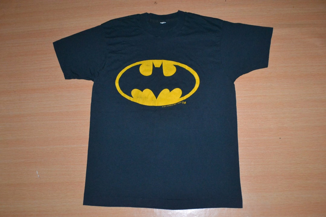 Vintage 80s BATMAN Dc Comics Logo 80s Marvel Joker Rare T-shirt - Etsy