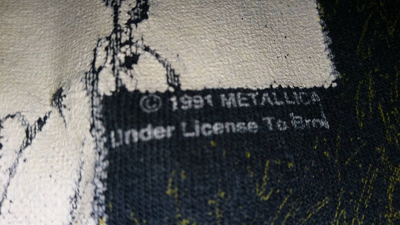 Vintage 1991 METALLICA Concert Tour Promo Pushead All Over Print Rare ... Vintage 1991 METALLICA Concert Tour Promo Pushead All Over Print Rare ...
