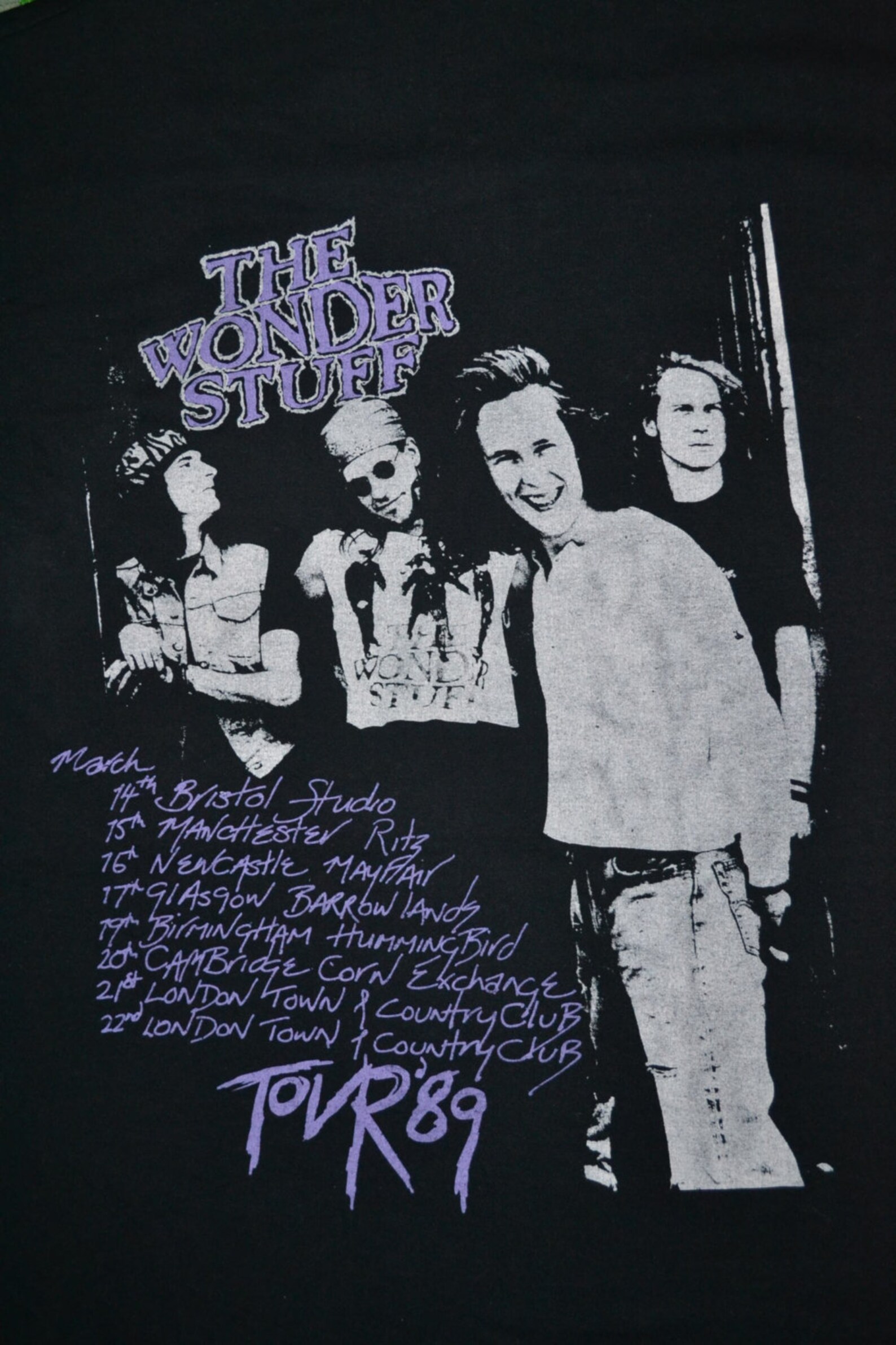 Vintage 1989 THE WONDER STUFF Uk Tour Concert Promo Album Rare 80s T ...