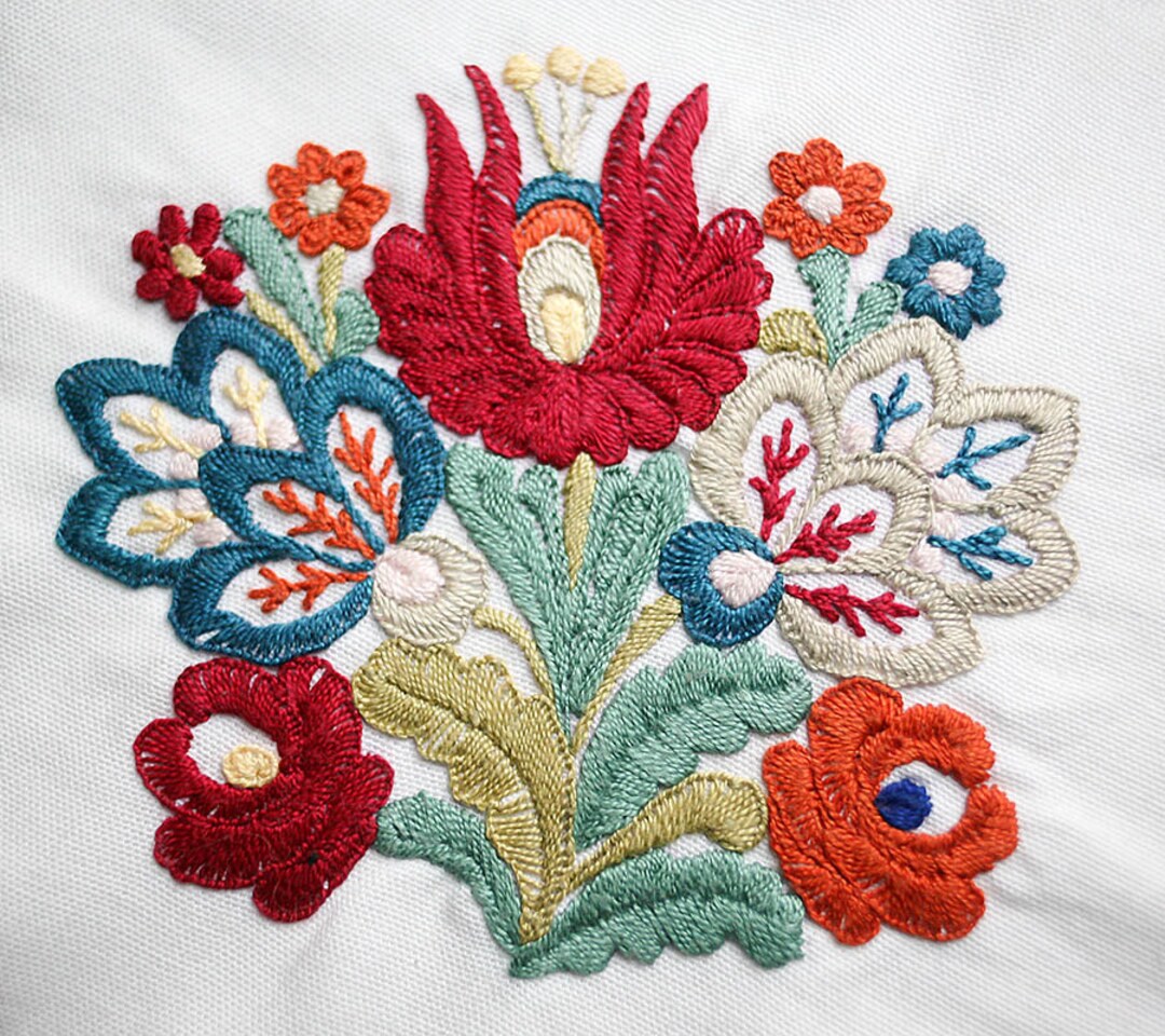 PDF Embroidery Pattern: Cabbage Rose Fancy - Etsy