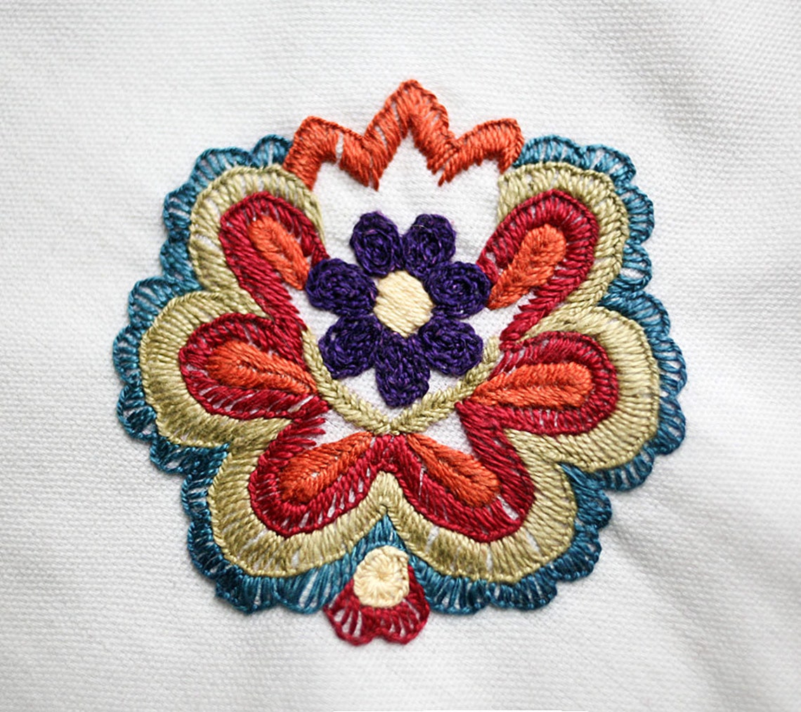 PDF Embroidery Pattern: Cabbage Rose Fancy - Etsy