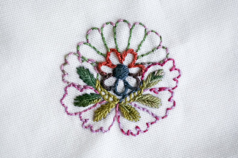 PDF Embroidery Pattern: Cabbage Rose Fancy - Etsy