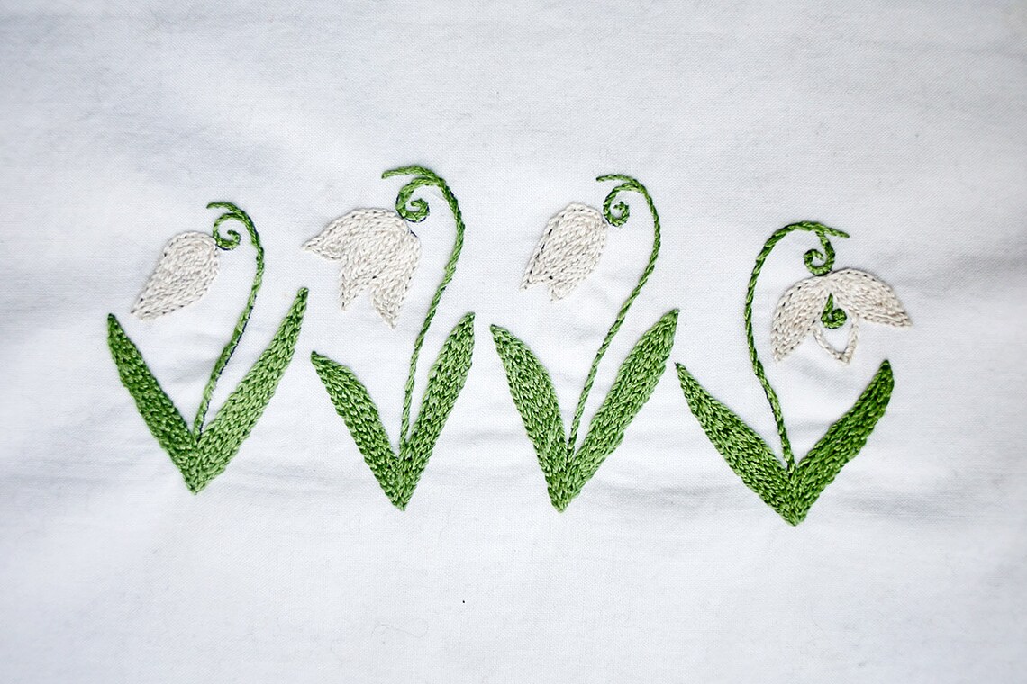 Snowdrop PDF Hand-embroidery Pattern Printable Series - Etsy