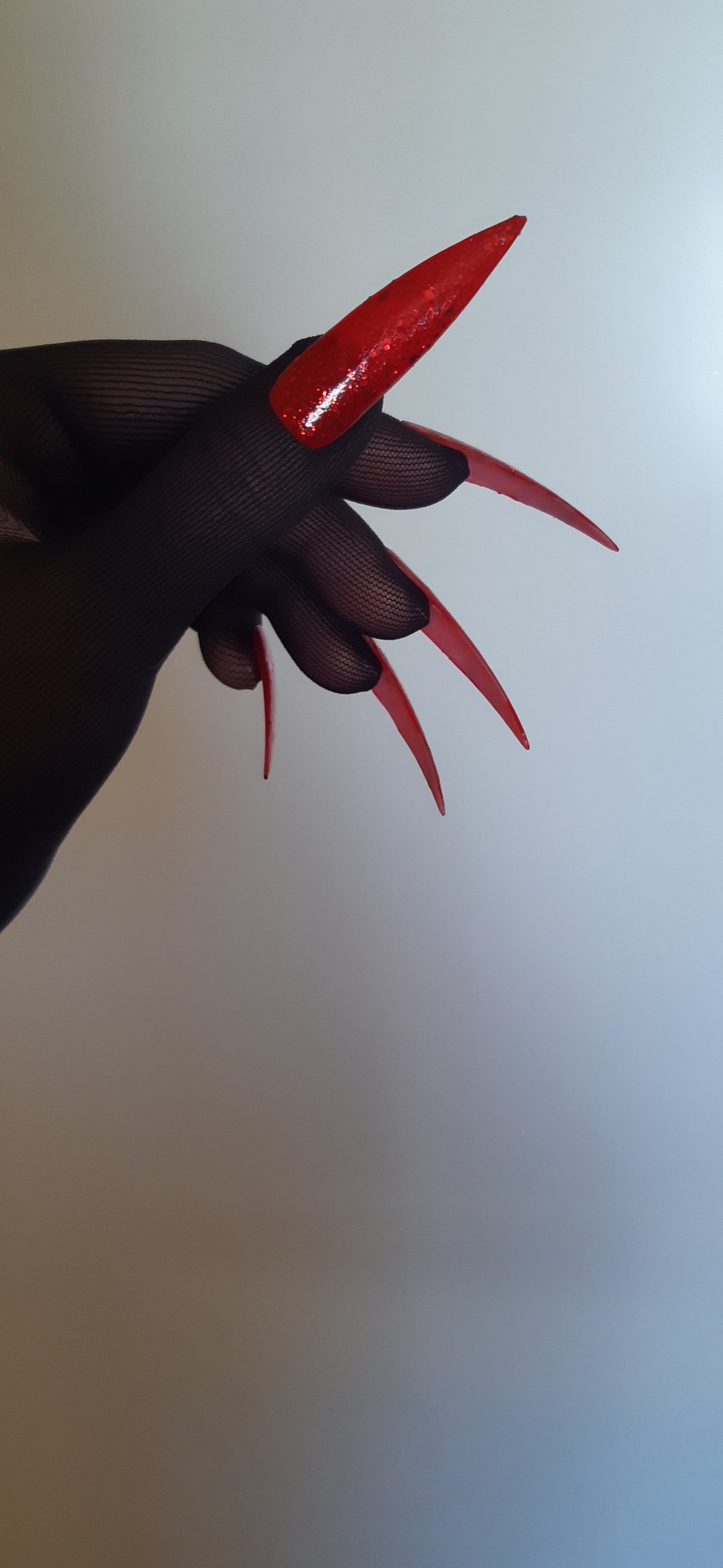 Black Translucent Glove Above Opera Length Nails Brocade - Etsy