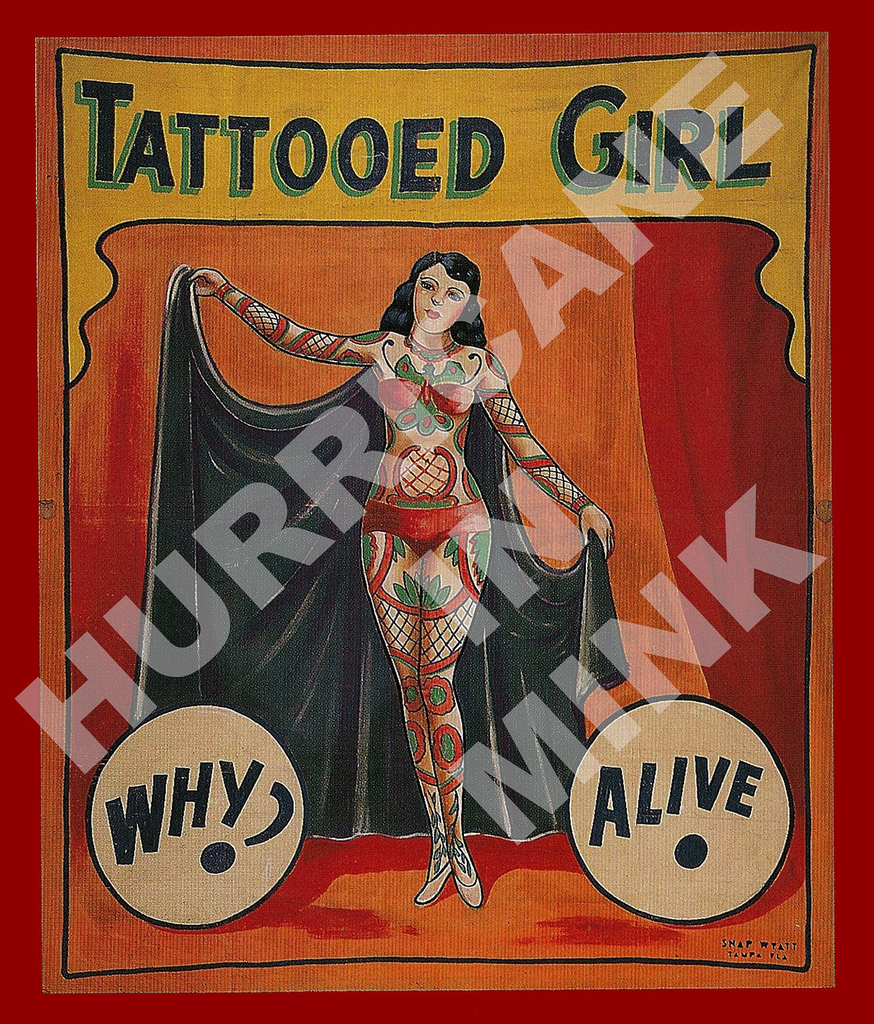 Vintage Freak Show Sideshow Banner Tapestry 80x68 Circus Oddity Collectable - Etsy