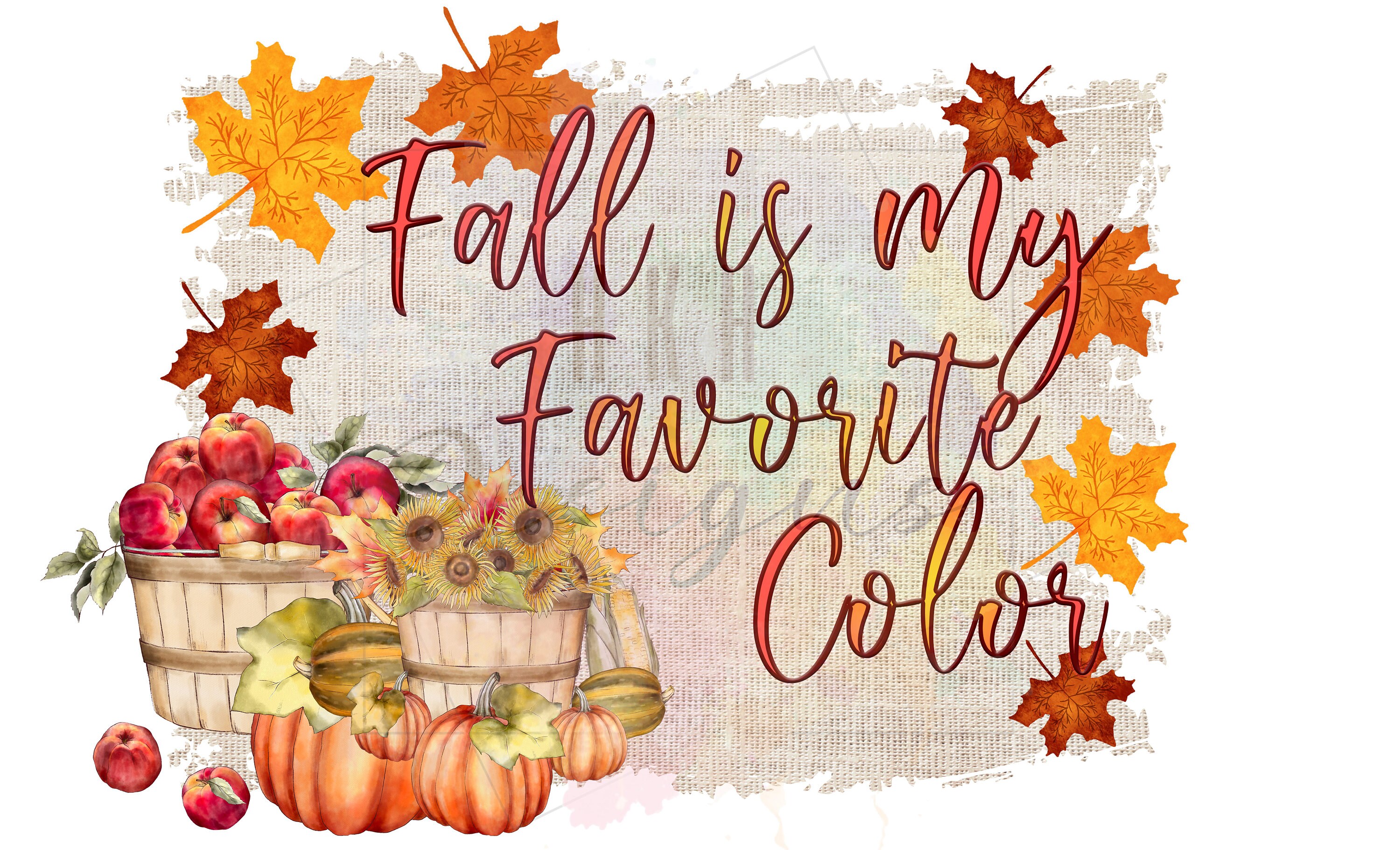 Fall is My Favorite Color Digital File - Etsy