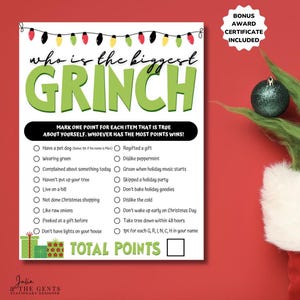 Instant Download Printable - Christmas Game, Family Dinner, Family Game ...
