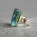 Green and Blue Glass Ring, Unique Gift Under 50, for Women - Etsy