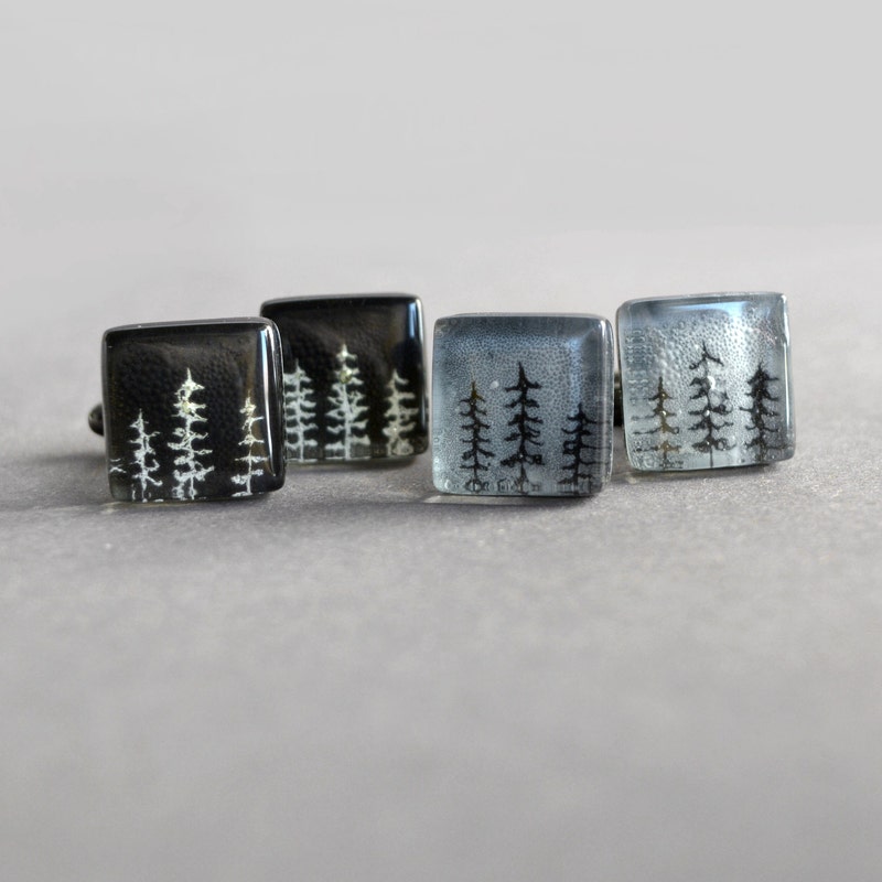 Tree Cuff Links - Etsy