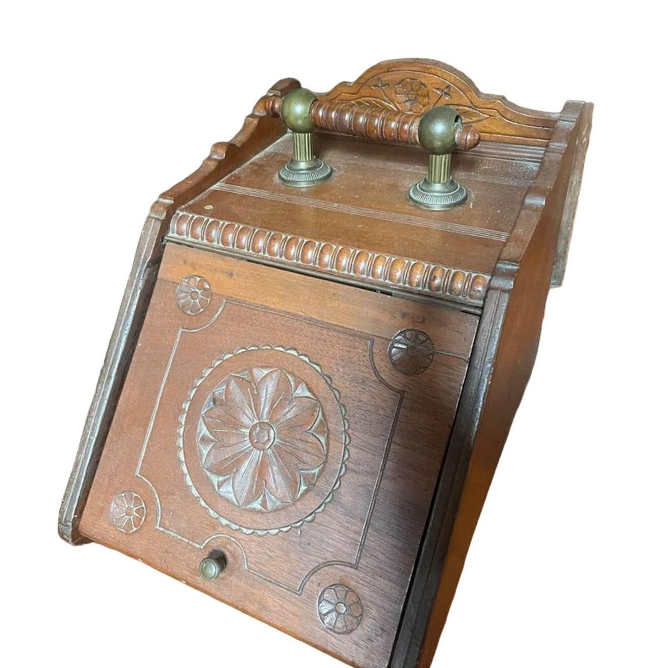 Antique 19th Century Victorian Mahogany Coal Fireplace Box All Original ...