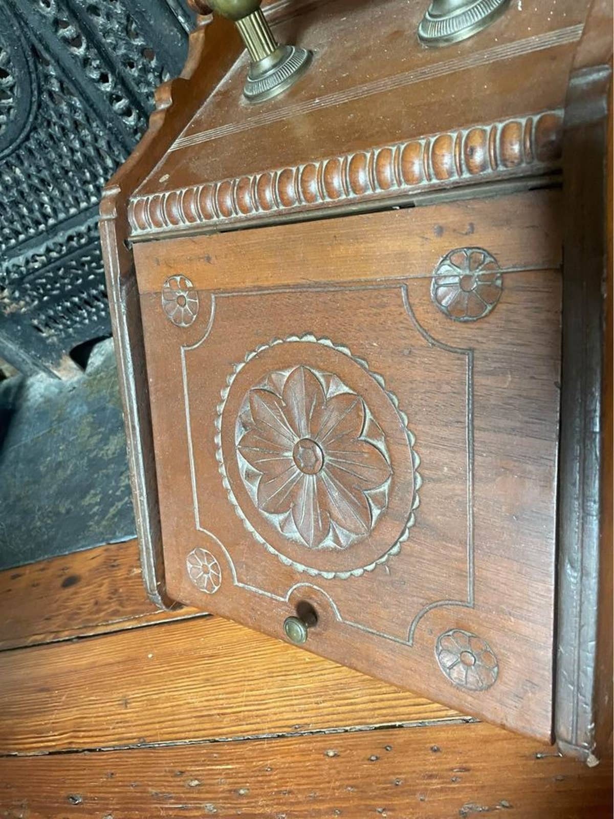 Antique 19th Century Victorian Mahogany Coal Fireplace Box All Original ...