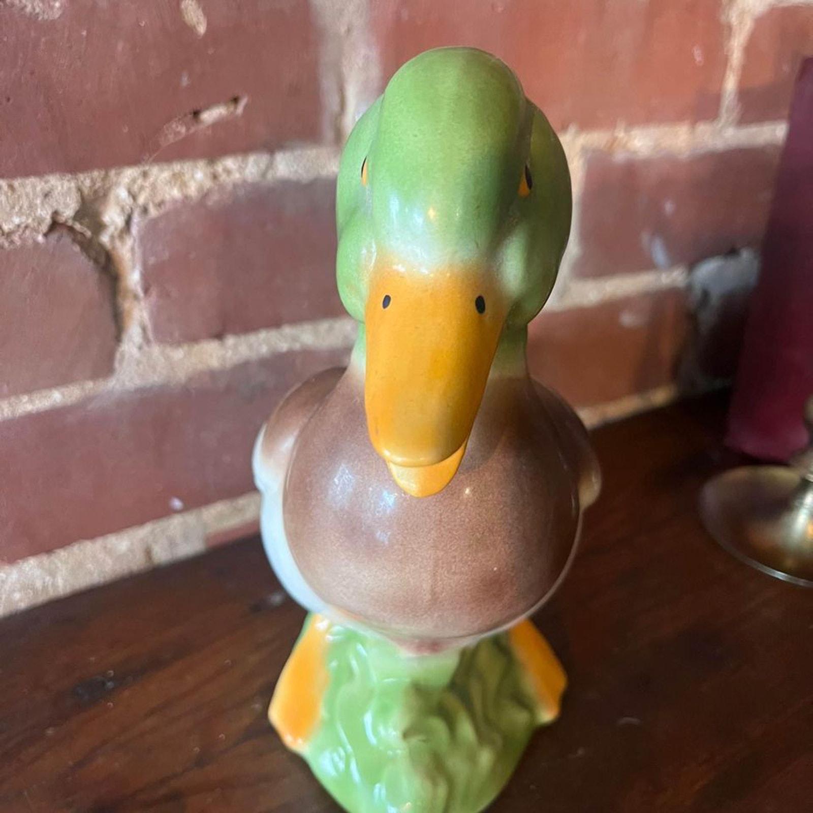 Vintage Mallard Duck Ceramic Planter Pot - Etsy