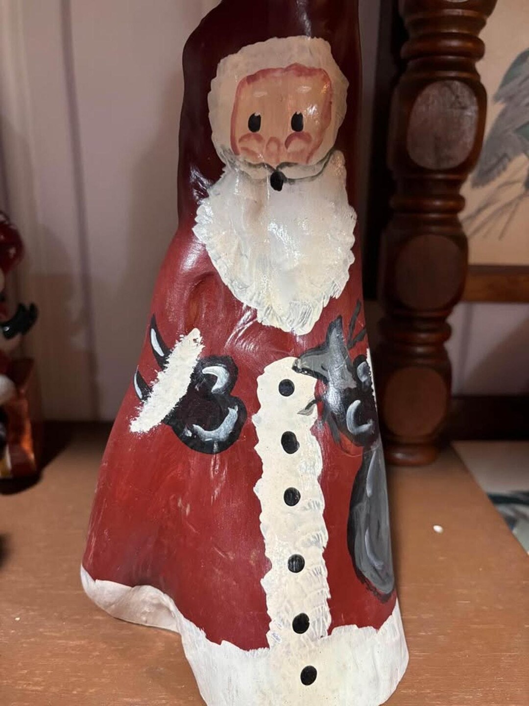 Cypress Knee Painted Santa Clause Christmas Decoration - Etsy