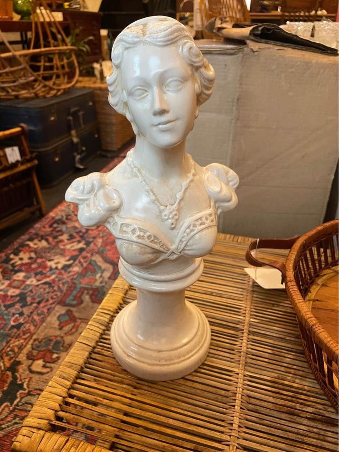 Antique Victorian French Ceramic Lady Bust Art Decor - Etsy