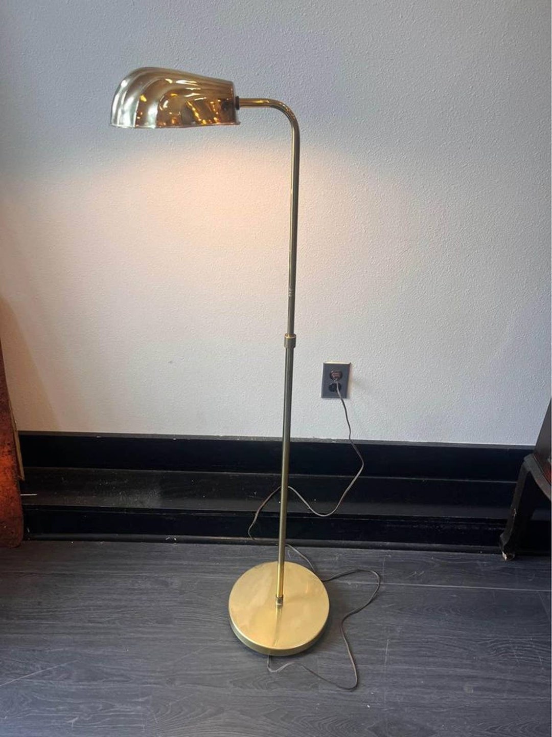 Hollywood Regency Style Vintage Brass Clamshell Floor Lamp - Etsy