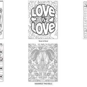 Printable Manifestation Coloring Pages Set of 20 Digital Download Plus ...