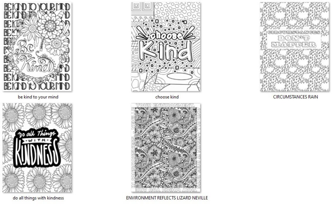 Printable Manifestation Coloring Pages Set of 20 Digital Download Plus ...