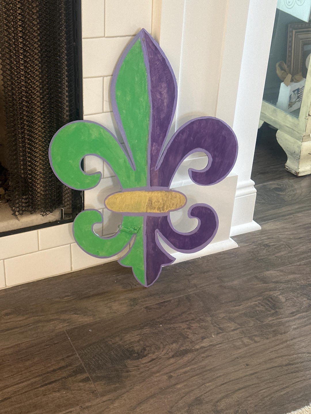 Mardi Gras Fleur Delis Sign/ Wreath/decoration - Etsy