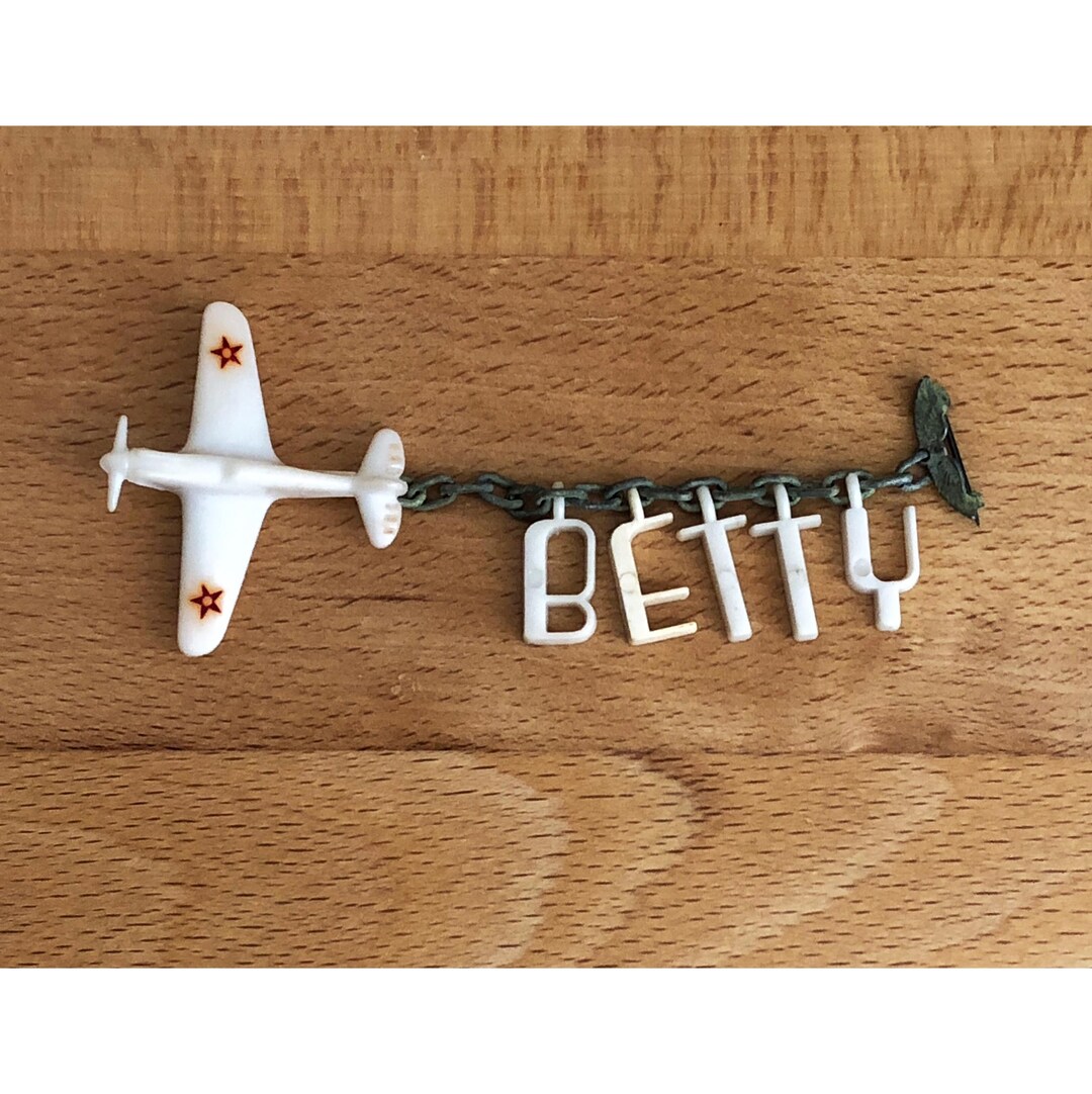 1940s Airplane Sweetheart Pin "betty" - WW II, Aviation, Wings - Etsy
