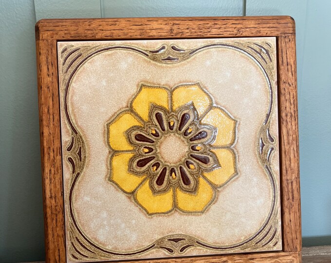 Vintage MCM Tile Wall Decor - Etsy