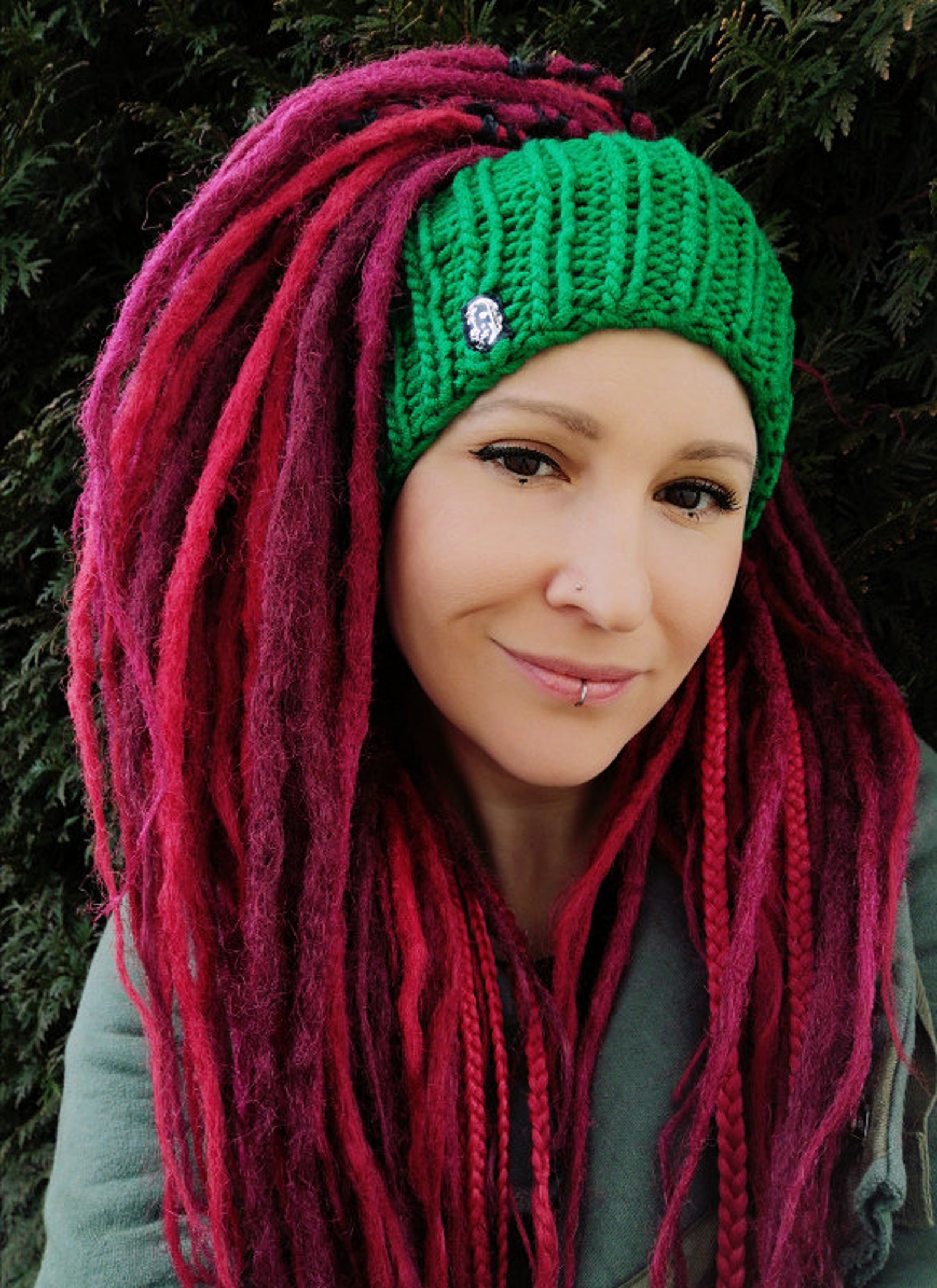 Dreadlocks band tube hat headband rasta dreads turban beanie | Etsy