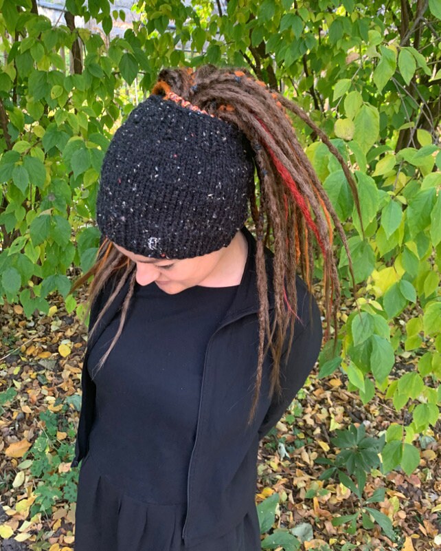 Dreadlocks Tube Hat Headband Braids Dreads Turban Beanie Winter Boho ...