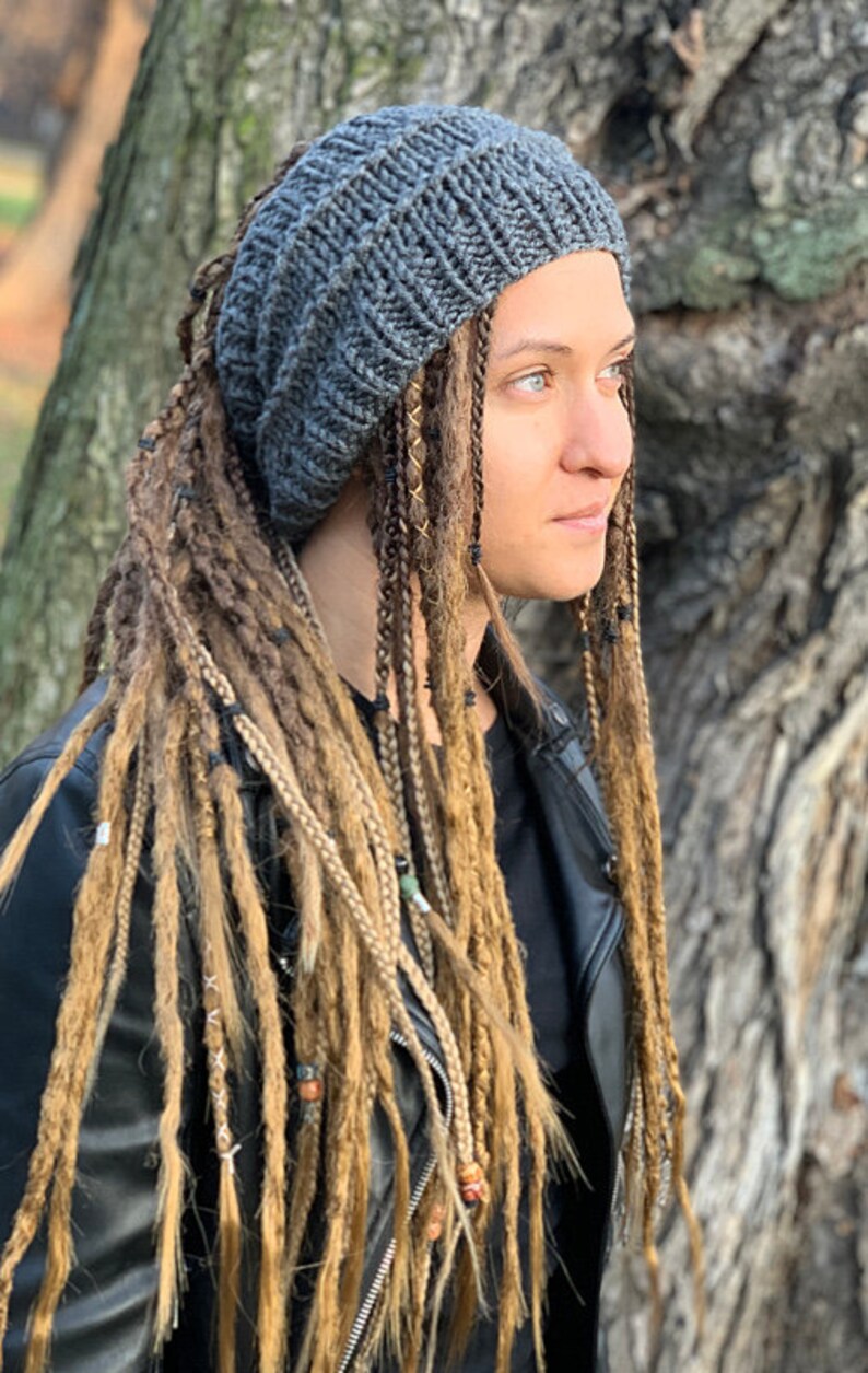 Dreadlocks band tube hat headband braids dreads turban beanie | Etsy