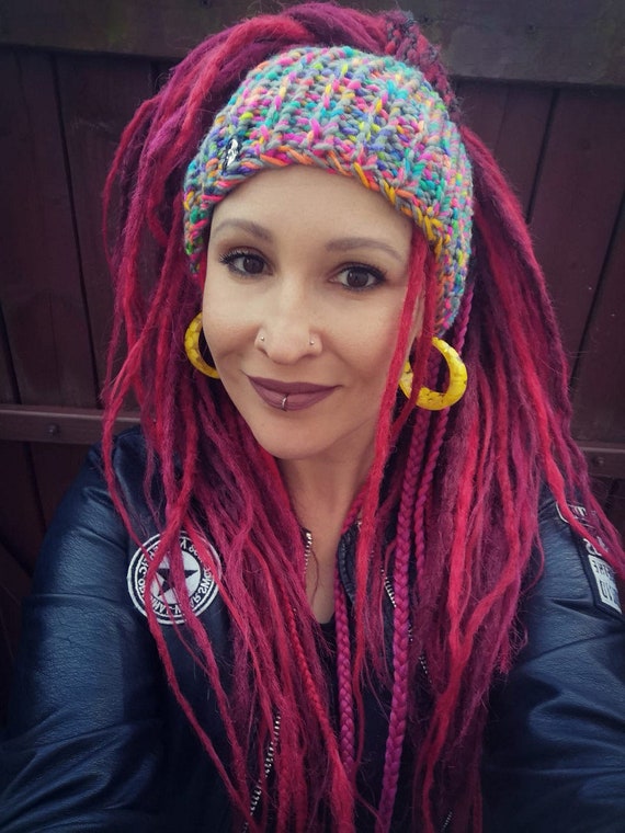 Dreadlocks Band Tube Hat Headband Boho Dreads Turban Beanie | Etsy