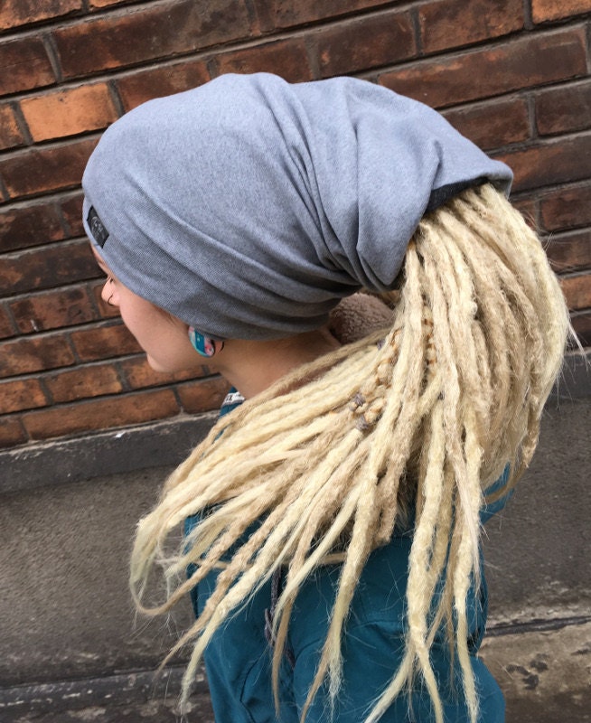 Dreadlocks Tube Hat Headband Rasta Dreads Turban Beanie Winter Ski Gray ...