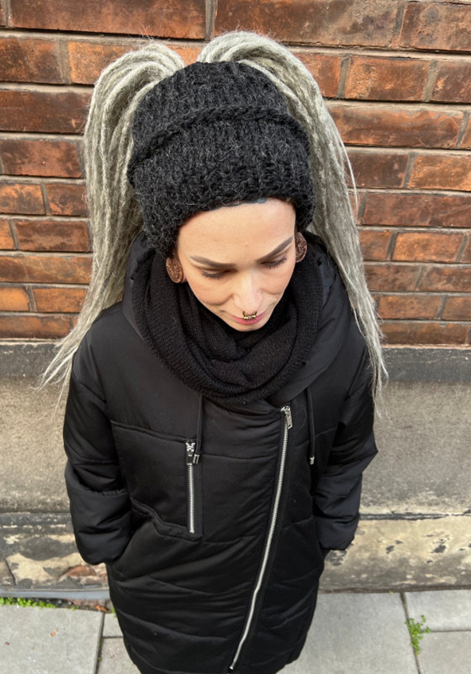 Dreadlocks Band Tube Hat Headband Boho Dreads Turban Beanie Braids ...