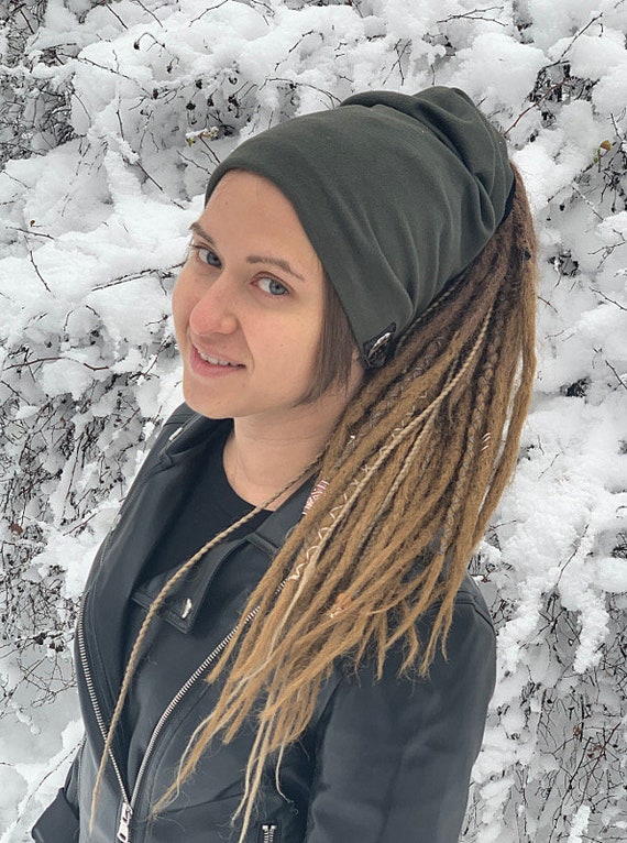 Dreadlocks tube hat headband braids dreads turban beanie | Etsy