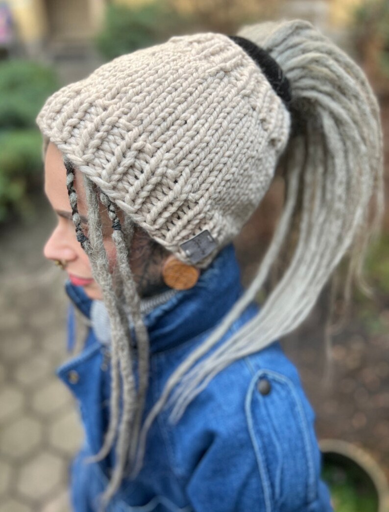 Dreadlocks Tube Hat Headband Rasta Dreads Turban Beanie Wool Boho ...