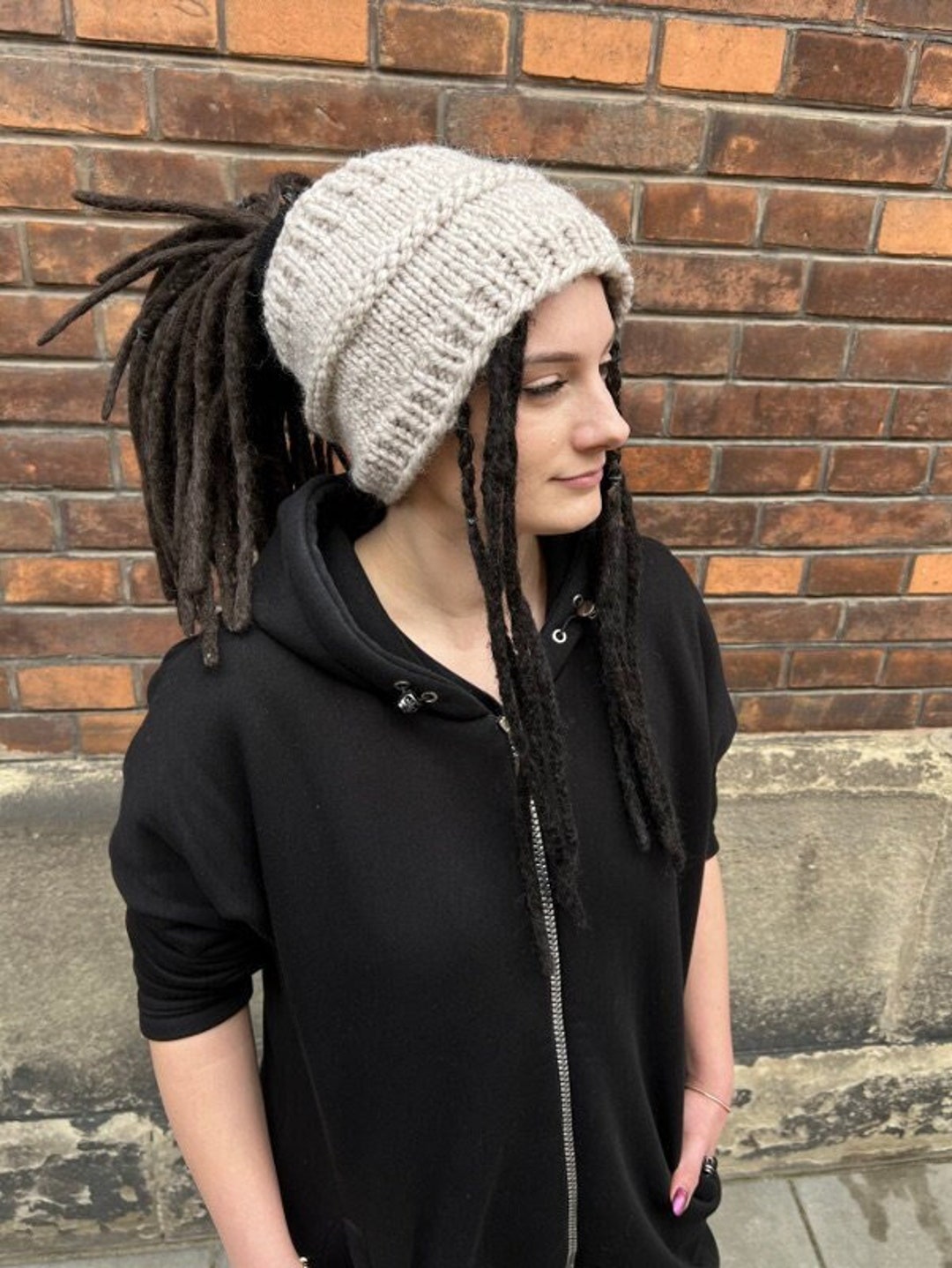 Dreadlocks Band Tube Hat Headband Boho Dreads Turban Beanie Braids ...