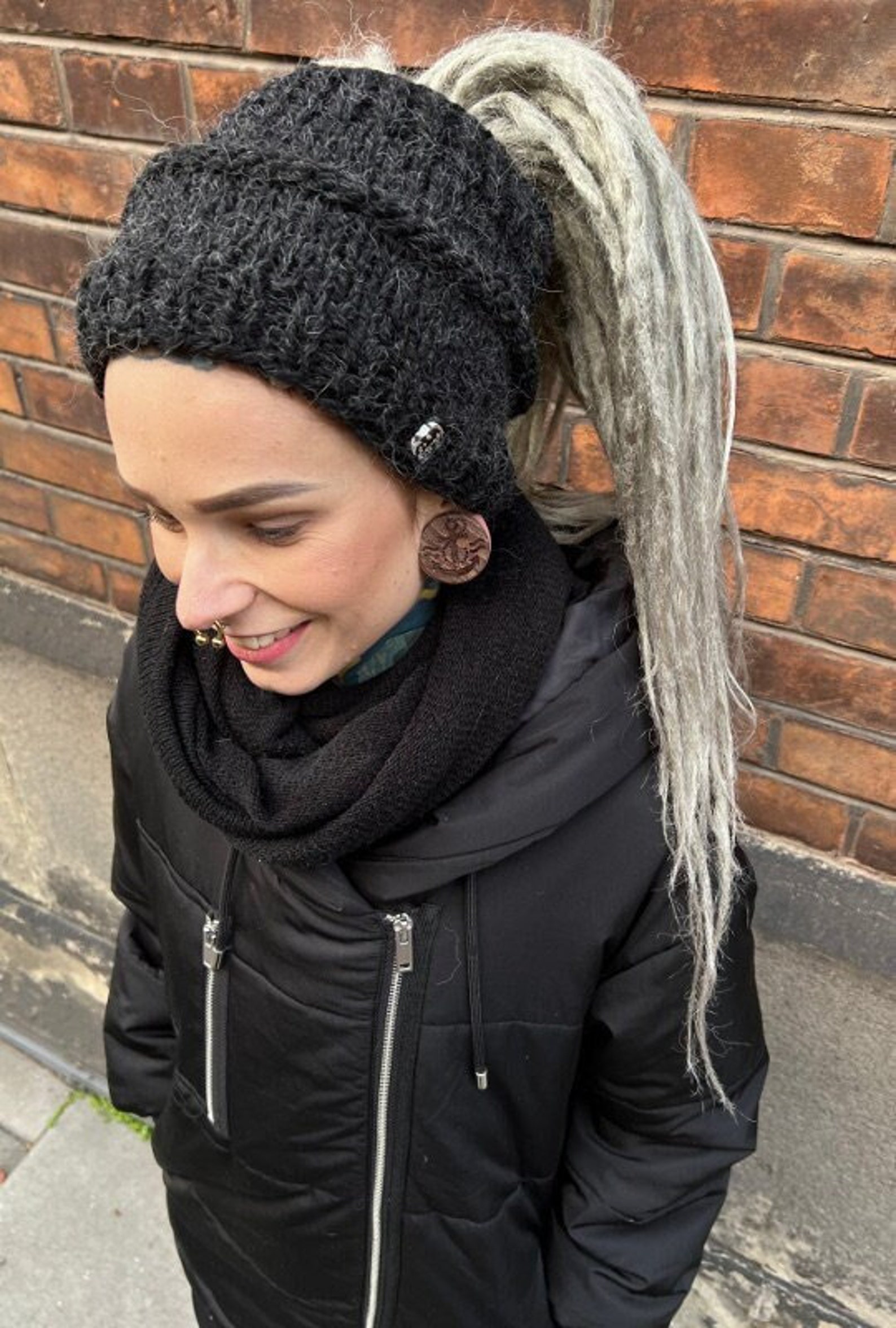 Dreadlocks Band Tube Hat Headband Boho Dreads Turban Beanie Braids ...