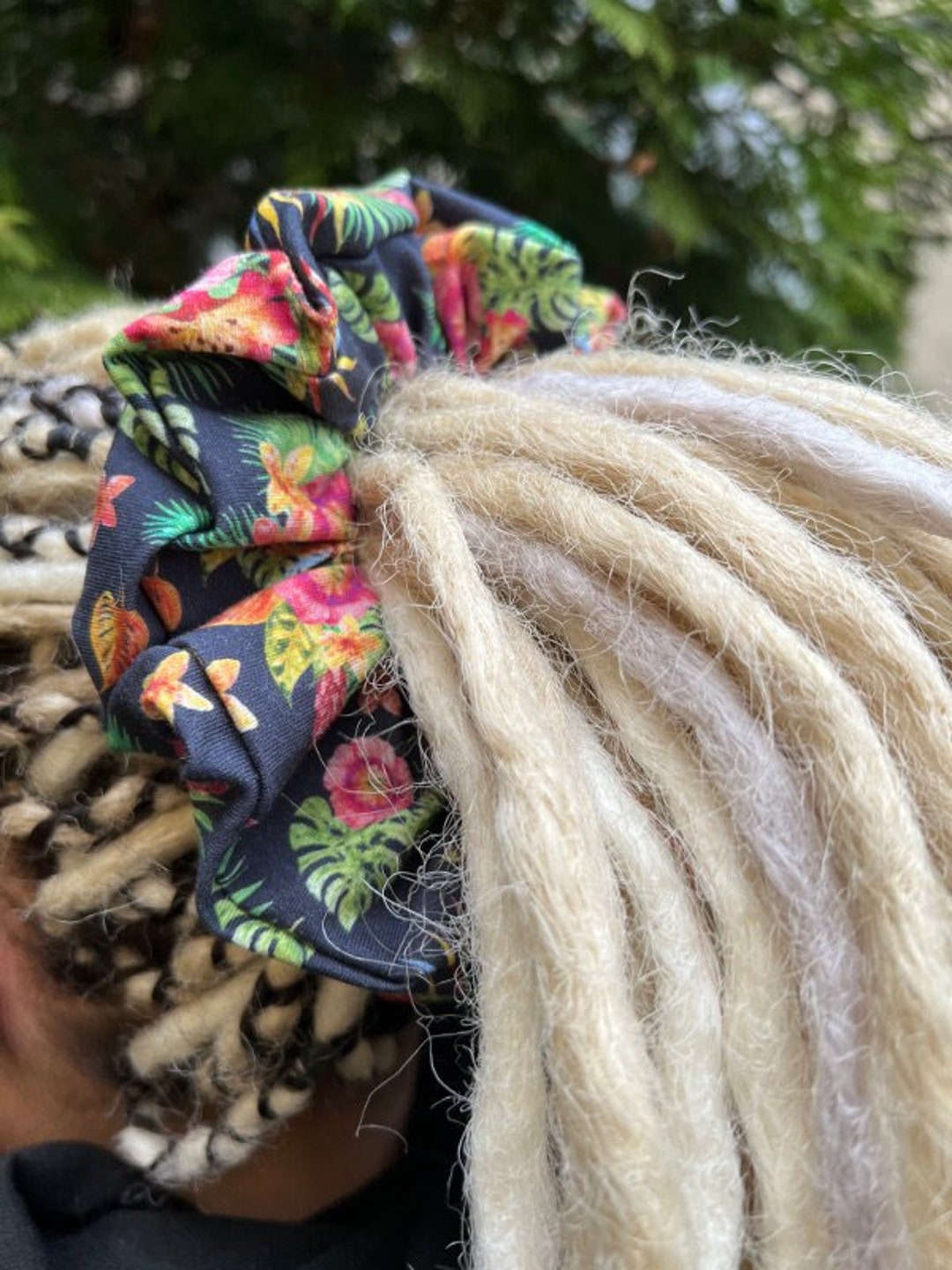 Dreadlocks Jungle Scrunchie for Dreads and Braids Long Hairs Stretchy ...